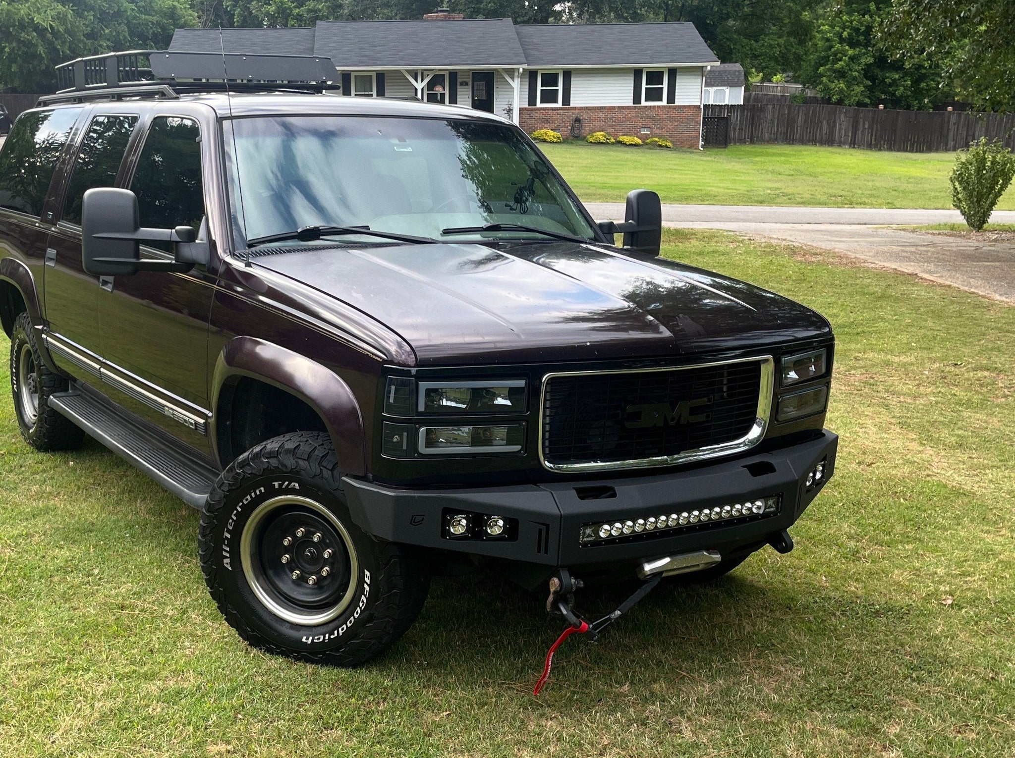 1992-1999 CHEVY | GMC SUBURBAN TAHOE YUKON FRONT WINCH BUMPER BY CHASS ...