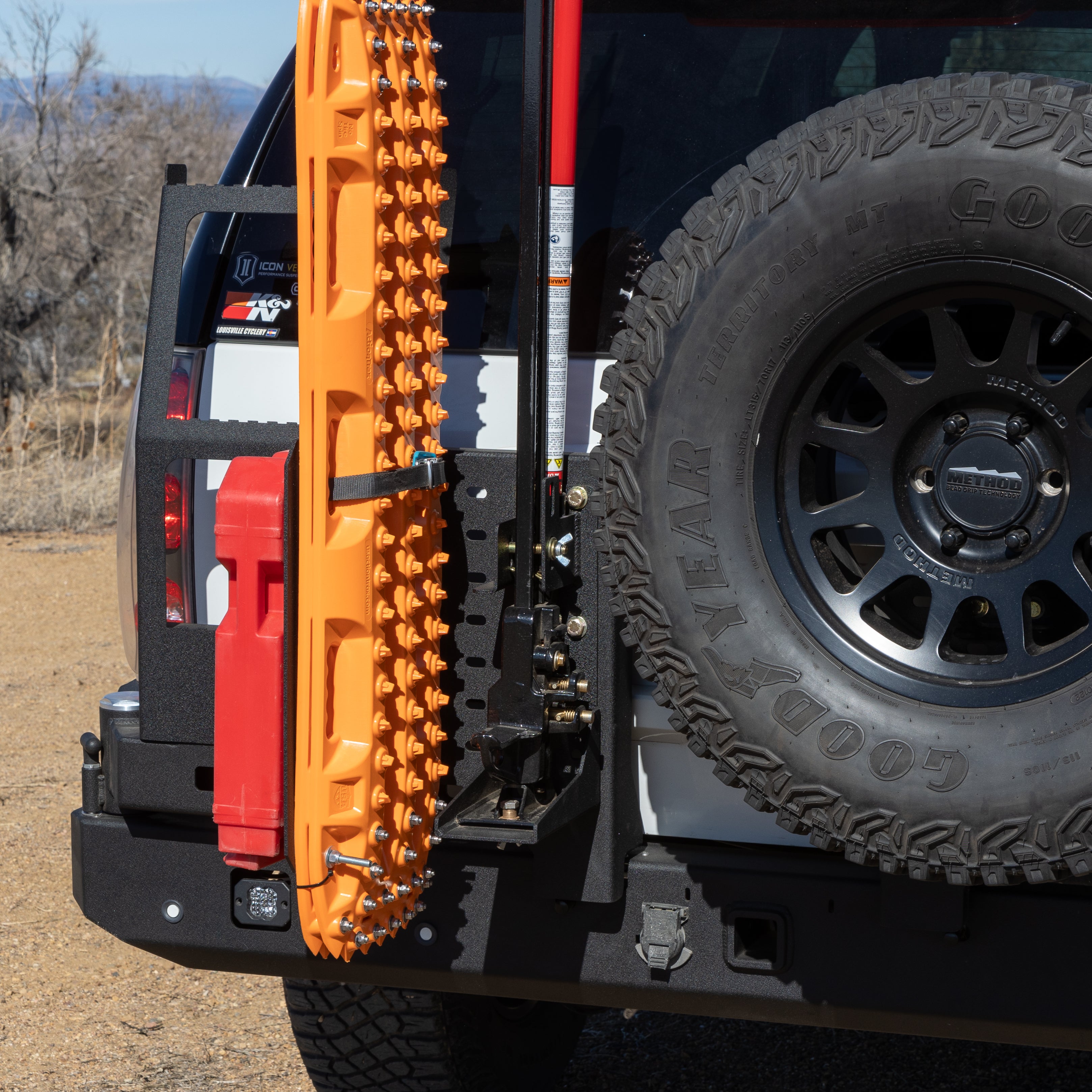 Swing Out Bumper Hi Lift Jack Mount – 1500–3500 – Baseline Overland