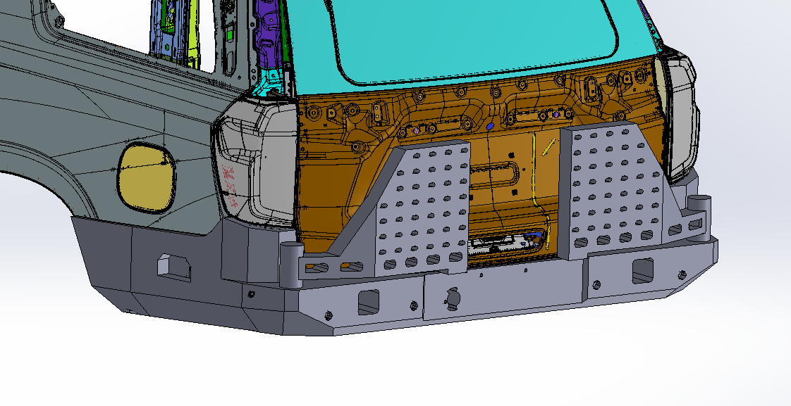 2021+ Chevy Suburban| GMC Yukon XL HIGH CLEARANCE DUAL SWING OUT REAR ...