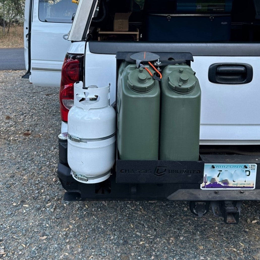 Shop Dual Fuel /Water Can Mount Fits Swing-Out Bumpers – Baseline Overland
