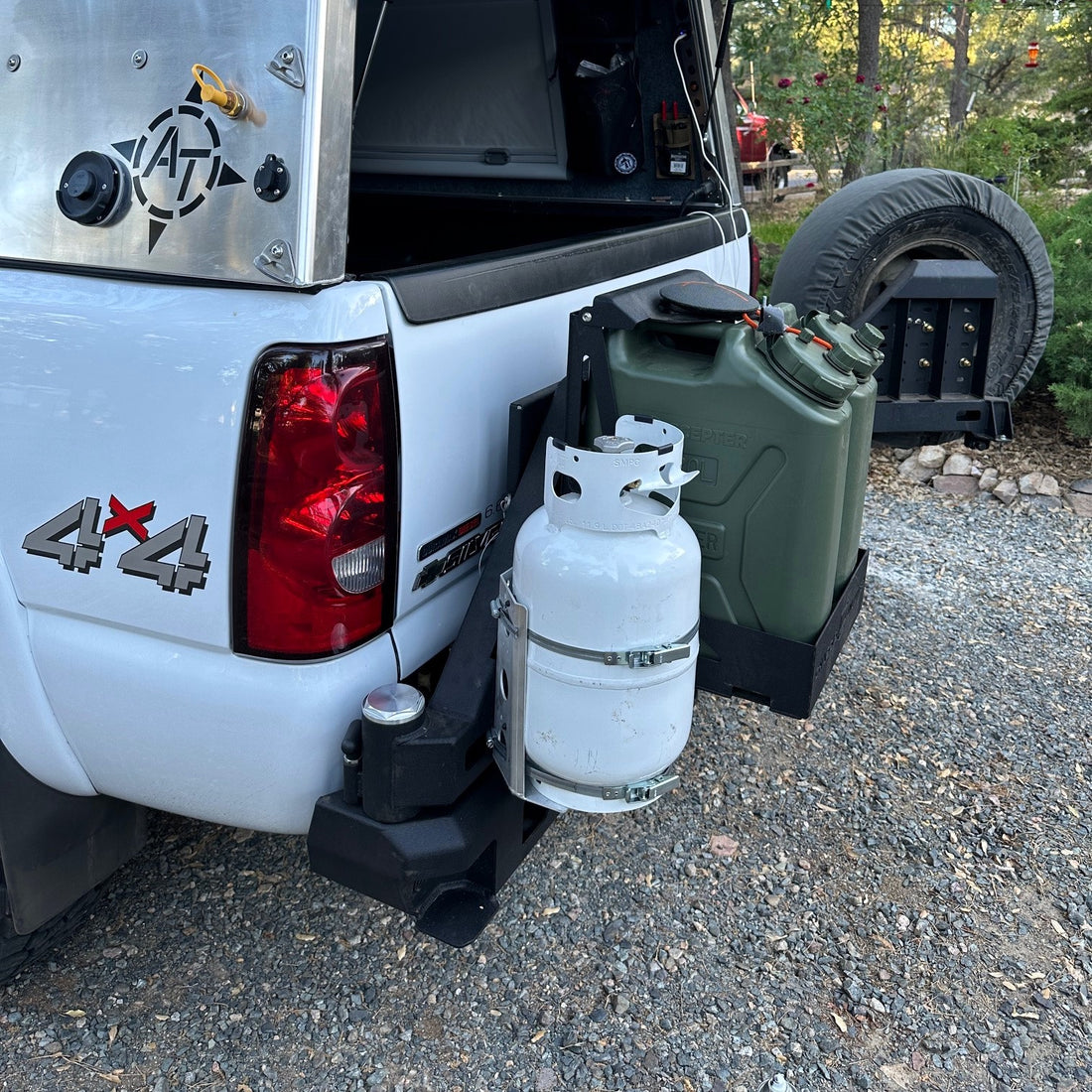 Shop Dual Fuel /Water Can Mount Fits Swing-Out Bumpers – Baseline Overland