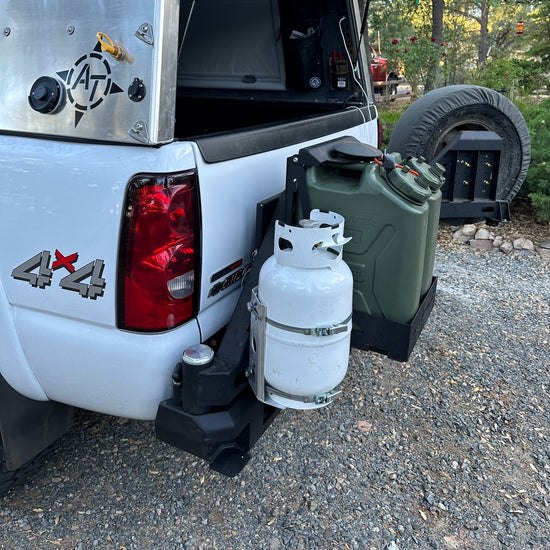 Shop Dual Fuel /Water Can Mount Fits Swing-Out Bumpers – Baseline Overland
