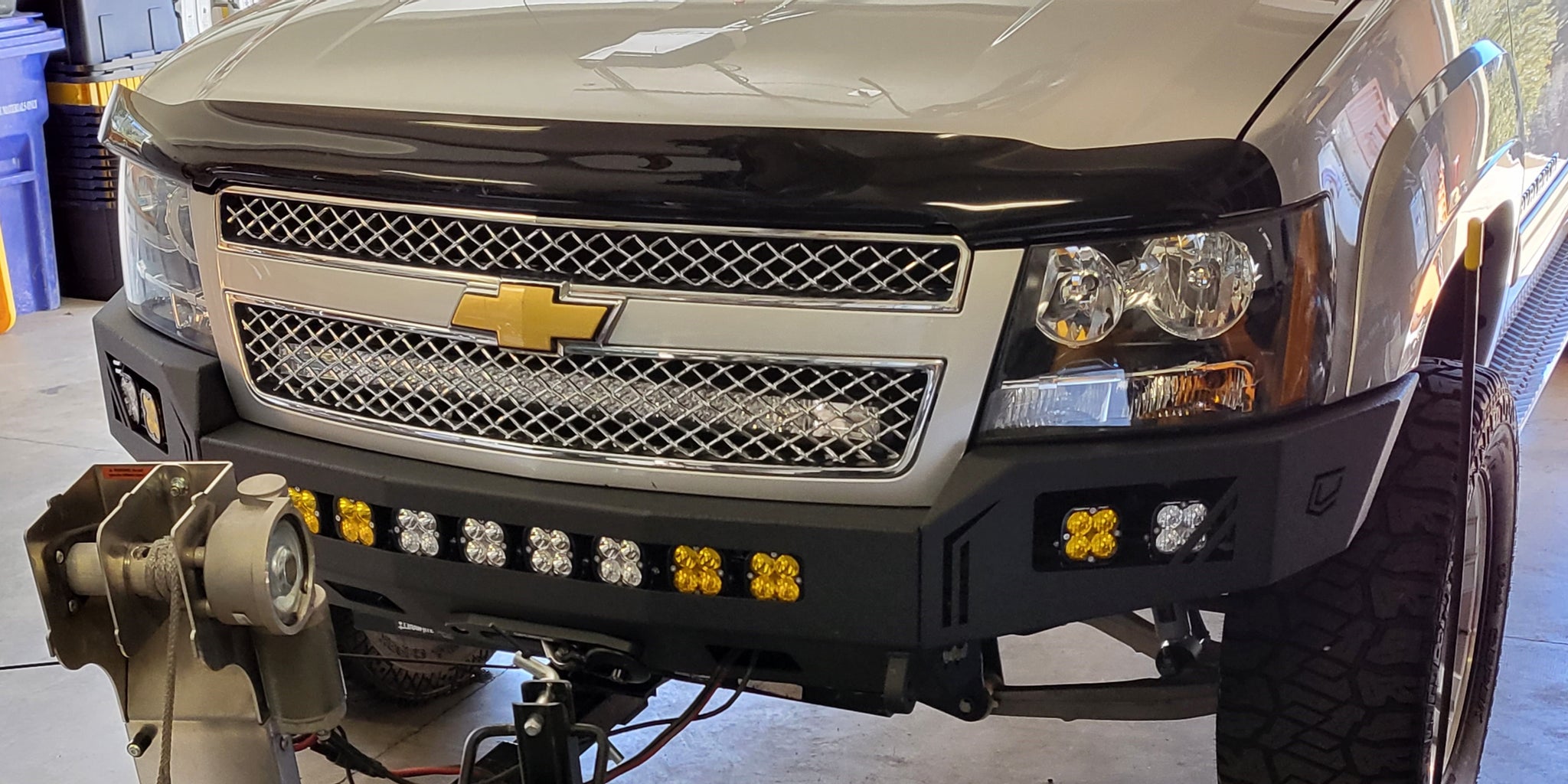 2007-2014 Chevy Tahoe | Suburban | Avalanche OCTANE FRONT WINCH BUMPER – Baseline Overland