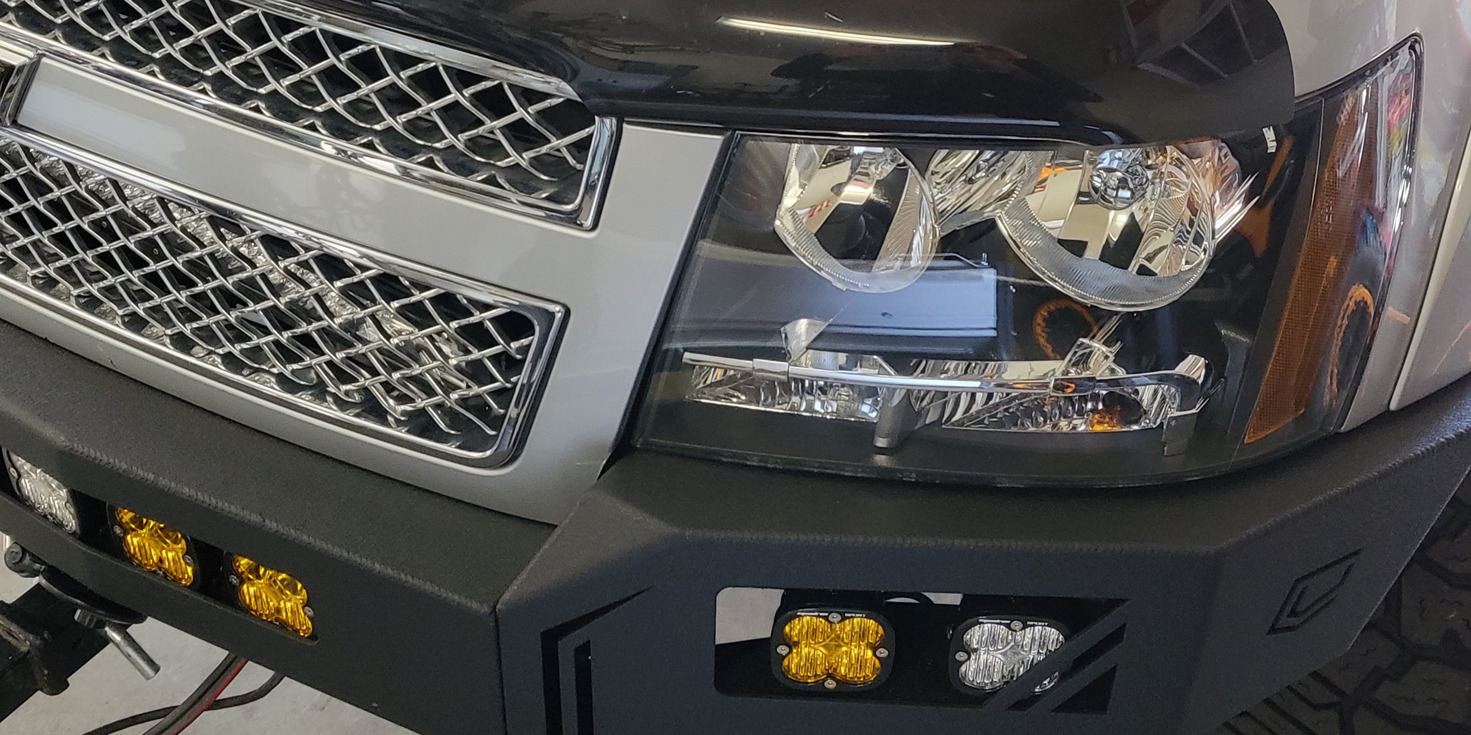 Baseline Overland: 2007-2014 Chevy Tahoe Front Winch Bumper